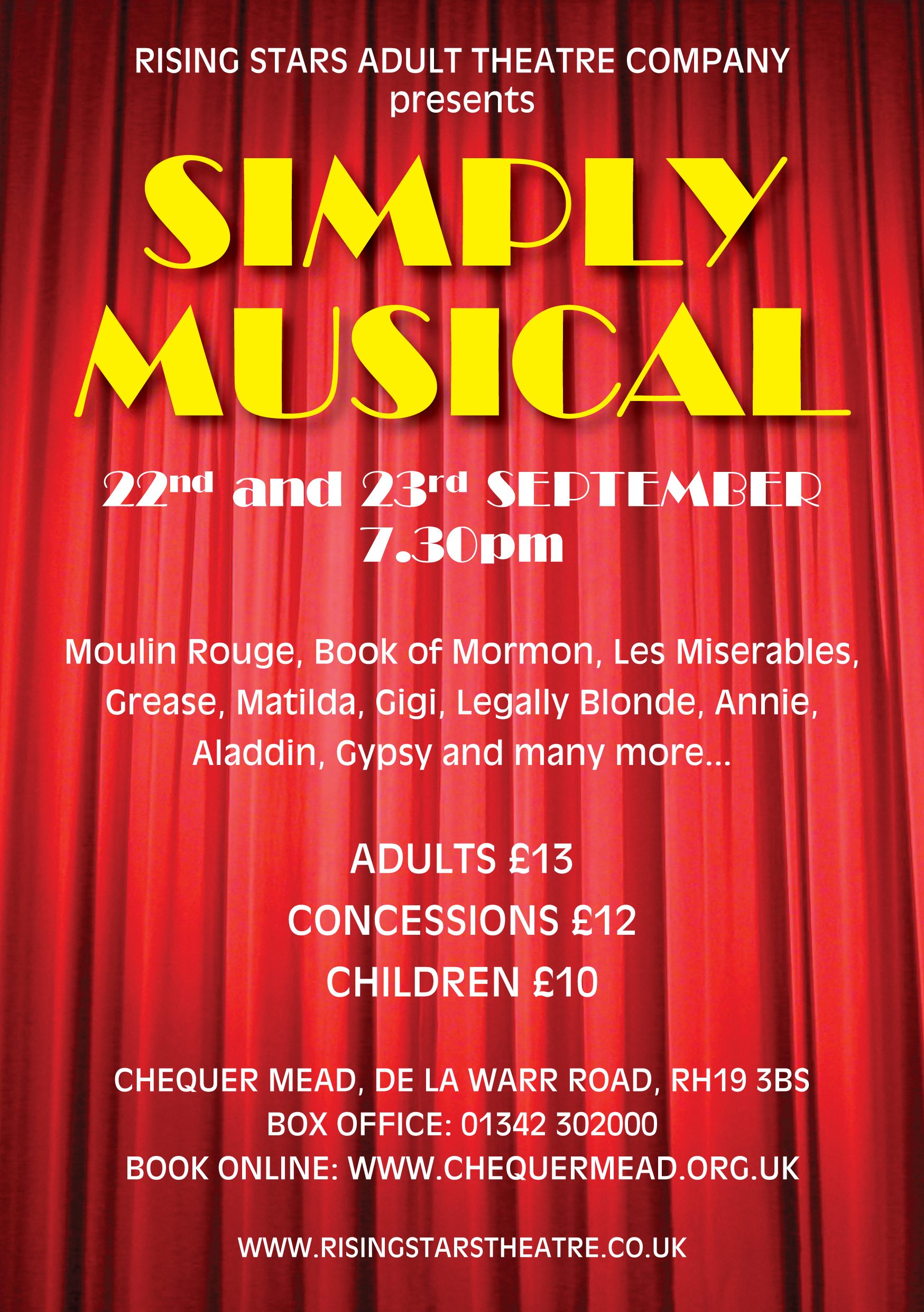 Simply Musical! – Rising Stars Theatre Company